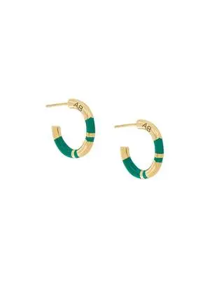 AURÉLIE BIDERMANN Panelled Half Hoop Earrings - Gold