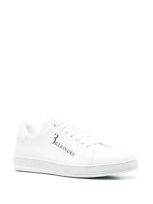 BILLIONAIRE Logo-print Leather Sneakers
