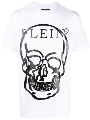 Philipp Plein Skull-print T-shirt - White