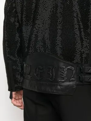 Philipp Plein Leather Biker Jacket