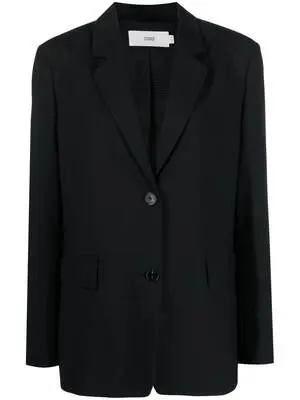Closed Single-breasted Notched-collar Blazer