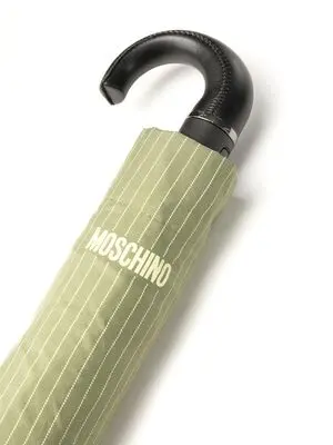 Moschino Logo-print Pinstripe Umbrella