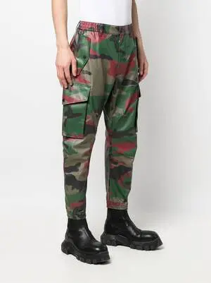 Dsquared2 Camouflage-print Tapered Cargo Trousers