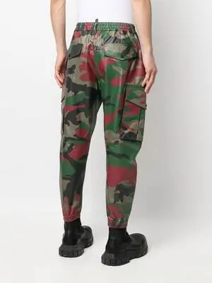 Dsquared2 Camouflage-print Tapered Cargo Trousers