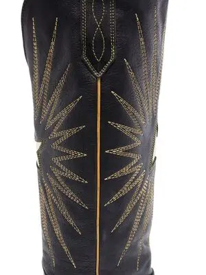 GOLDEN GOOSE Wish Star Mid-calf Boots - Black