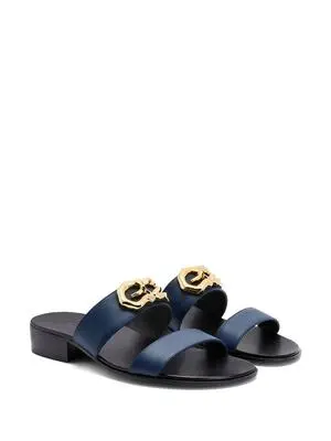 GIUSEPPE ZANOTTI Gregorie Logo-plaque Sandals - Blue