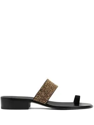GIUSEPPE ZANOTTI Emerick Studded Toe-loop Sandals