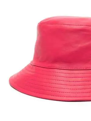 YVES SALOMON Lambskin Bucket Hat - Pink