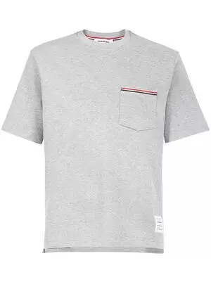 Thom Browne Patch-pocket T-shirt - Grey