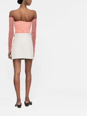 Helmut Lang Sheer Off-the-shoulder Top