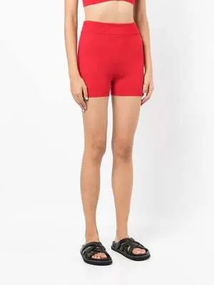 Cashmere In Love Alexa Knit Cycling Shorts - Red