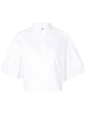 Red Valentino Pleated-sleeve Detail Shirt