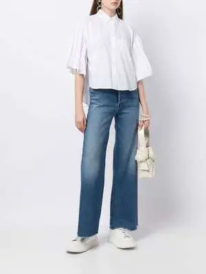 Red Valentino Pleated-sleeve Detail Shirt
