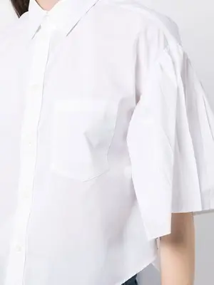 Red Valentino Pleated-sleeve Detail Shirt