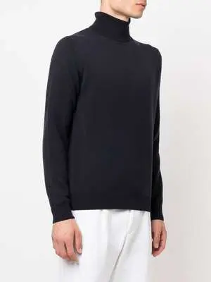 Corneliani Long-sleeve Roll-neck Jumper - Blue
