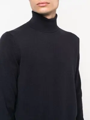 Corneliani Long-sleeve Roll-neck Jumper - Blue