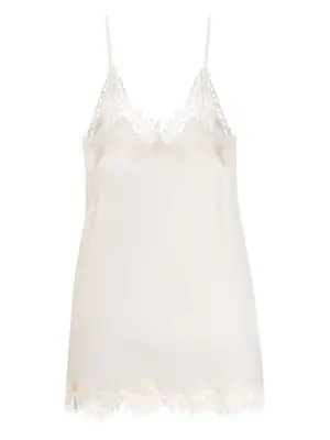 Gold Hawk Lace-trim Camisole Top