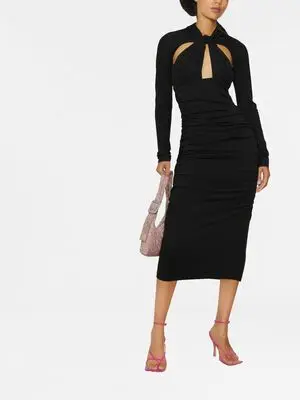 Dolce & Gabbana Cut-out Draped Midi Dress