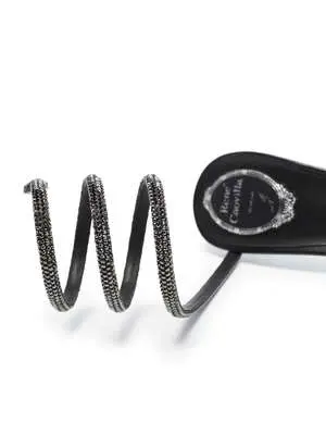 Rene Caovilla Crystal-embellished Sandals - Black