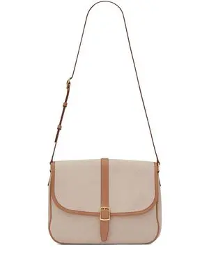Saint Laurent Sorbonne Canvas Shoulder Bag