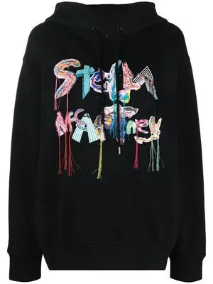 Stella McCartney Oversized Logo-collage Hoodie - Black