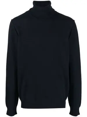 MAISON MARGIELA High-neck Jumper - Blue
