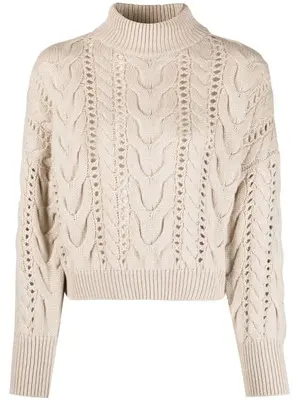 Brunello Cucinelli Cable-knit Cropped Juper