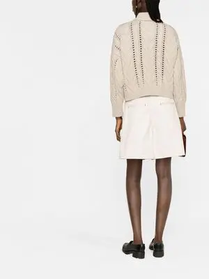 Brunello Cucinelli Cable-knit Cropped Juper