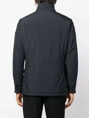 MOORER Button-fastening Long-sleeve Jacket - Blue