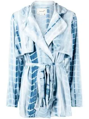 BAMBAH Tie-dye Trench Blouse