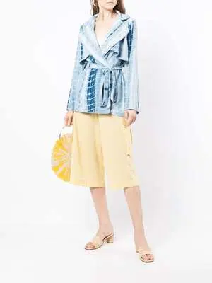 BAMBAH Tie-dye Trench Blouse