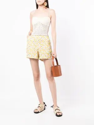 BAMBAH Daisy-print Above-knee Shorts