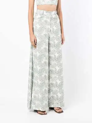 BAMBAH Palm Leaf-print Trousers