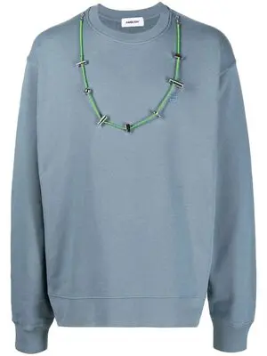 AMBUSH Stoppers Crew-neck Sweatshirt - Blue