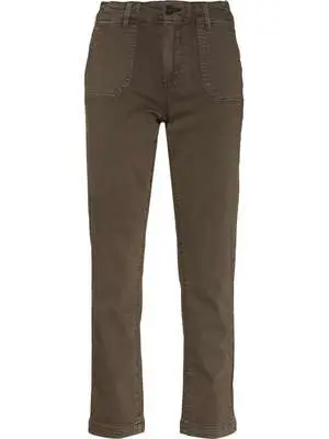 Paige Myslie Mid-rise Straight-leg Jeans - Green