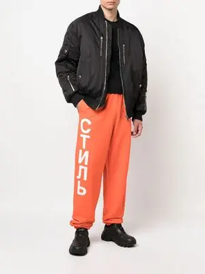 Heron Preston Logo-print Track Pants - Orange