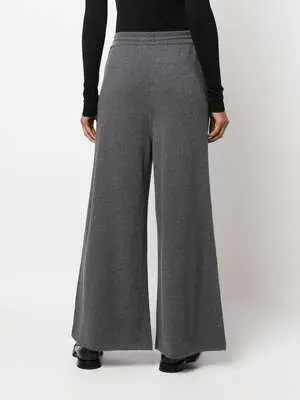 JIL SANDER Drawstring-waist Cashmere Trousers - Grey