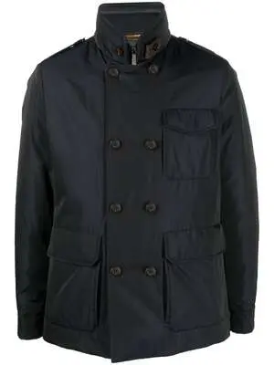Men's Navy Blue Double-Breasted Jackets