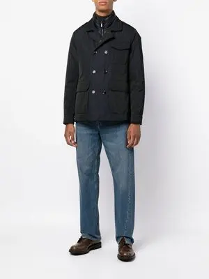 MOORER Boeri-wco Double-breasted Windbreaker