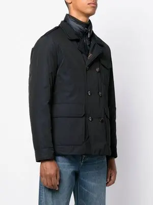 MOORER Boeri-wco Double-breasted Windbreaker
