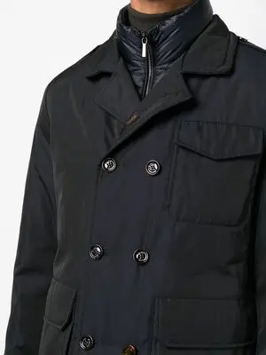 MOORER Boeri-wco Double-breasted Windbreaker