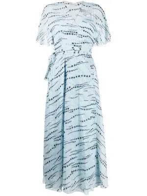 Red Valentino Star-print Midi Dress