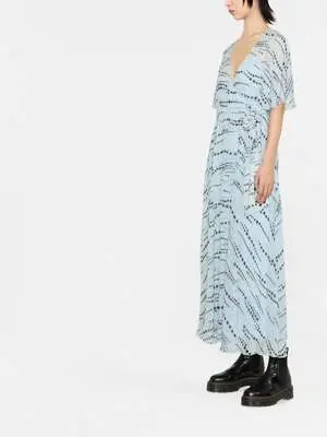 Red Valentino Star-print Midi Dress