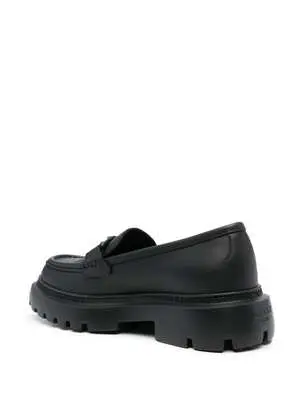 Bally Logo-plaque Loafers - Black