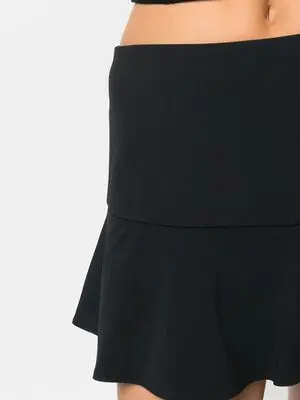 Red Valentino Flared-hem Mini Skirt - Black