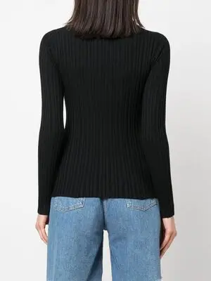 IRO PARIS Wrap-design Ribbed Top