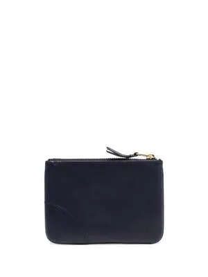 Comme Des Garçons Zipped Leather Coin Wallet - Blue