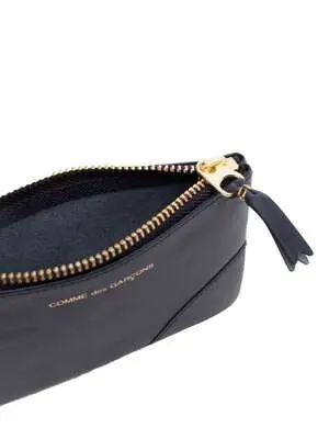 Comme Des Garçons Zipped Leather Coin Wallet - Blue