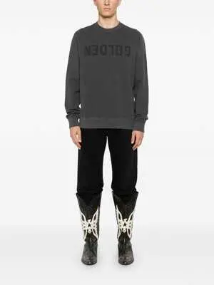 GOLDEN GOOSE Logo-print Long-sleeve Sweatshirt