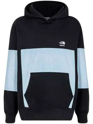 Supreme X The North Face Bandana-print Hoodie - Black